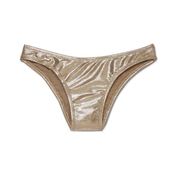 Xhilaration | Swim | Metallic Gold Extra Cheeky Bikini Bottoms Bq9 ...
